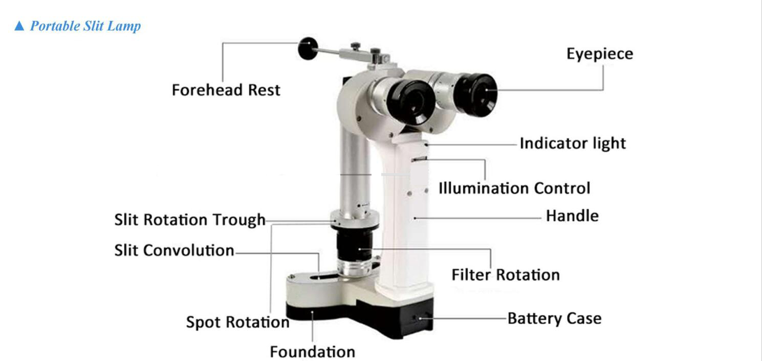 Optical Portable Hand-held Slit Lamp Biomicroscope