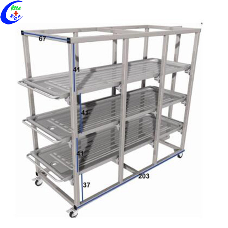 304 Stainless Steel Hospital Mortuary Cadaver Storage Rack