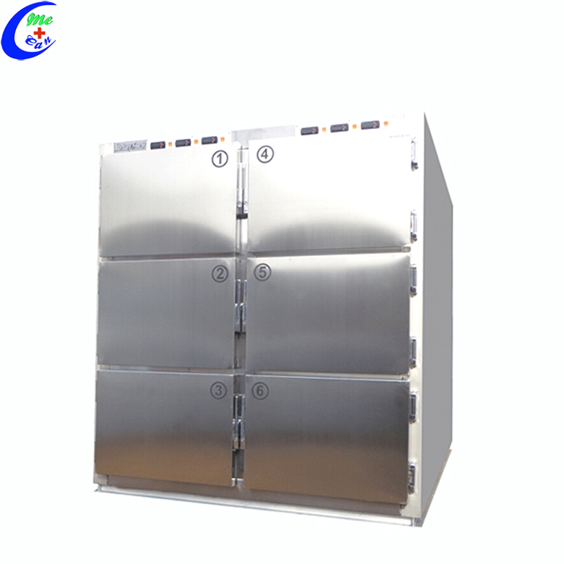 Medical Hospital Stainless Steel Body Morgue Freezer Refrigerator