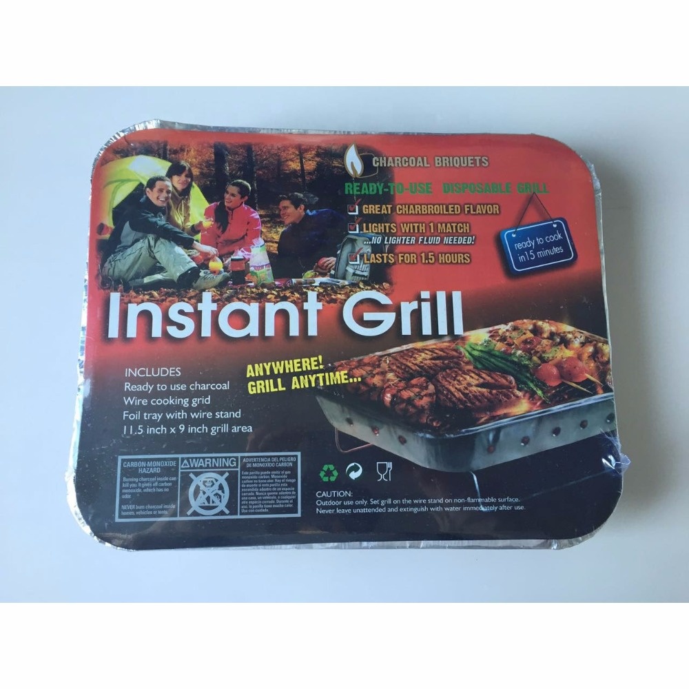 Easy Carry one time use outdoor aluminum foil grill pan disposable ...