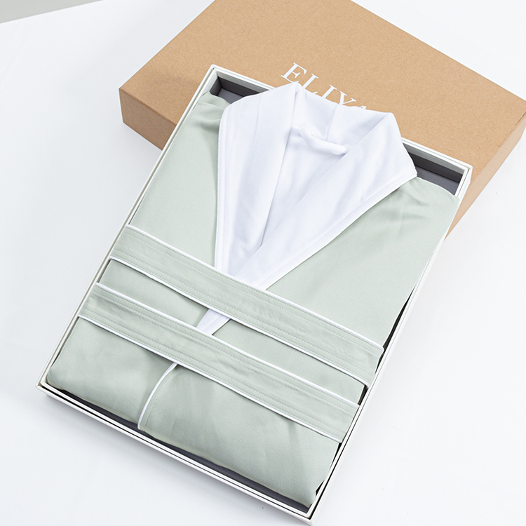 Ritz Carlton Waffle Terry Robe Company for Spa ELIYA Green - ELIYA