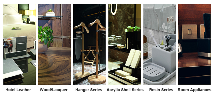 Multifunctional Leather Hotel Room Service Amenity Tray For Westin