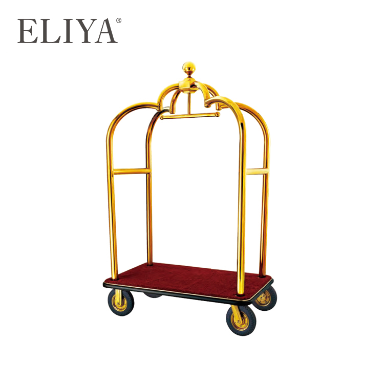 Aluminium Hotel Room Service Cart Lobby Luggage Trolley
