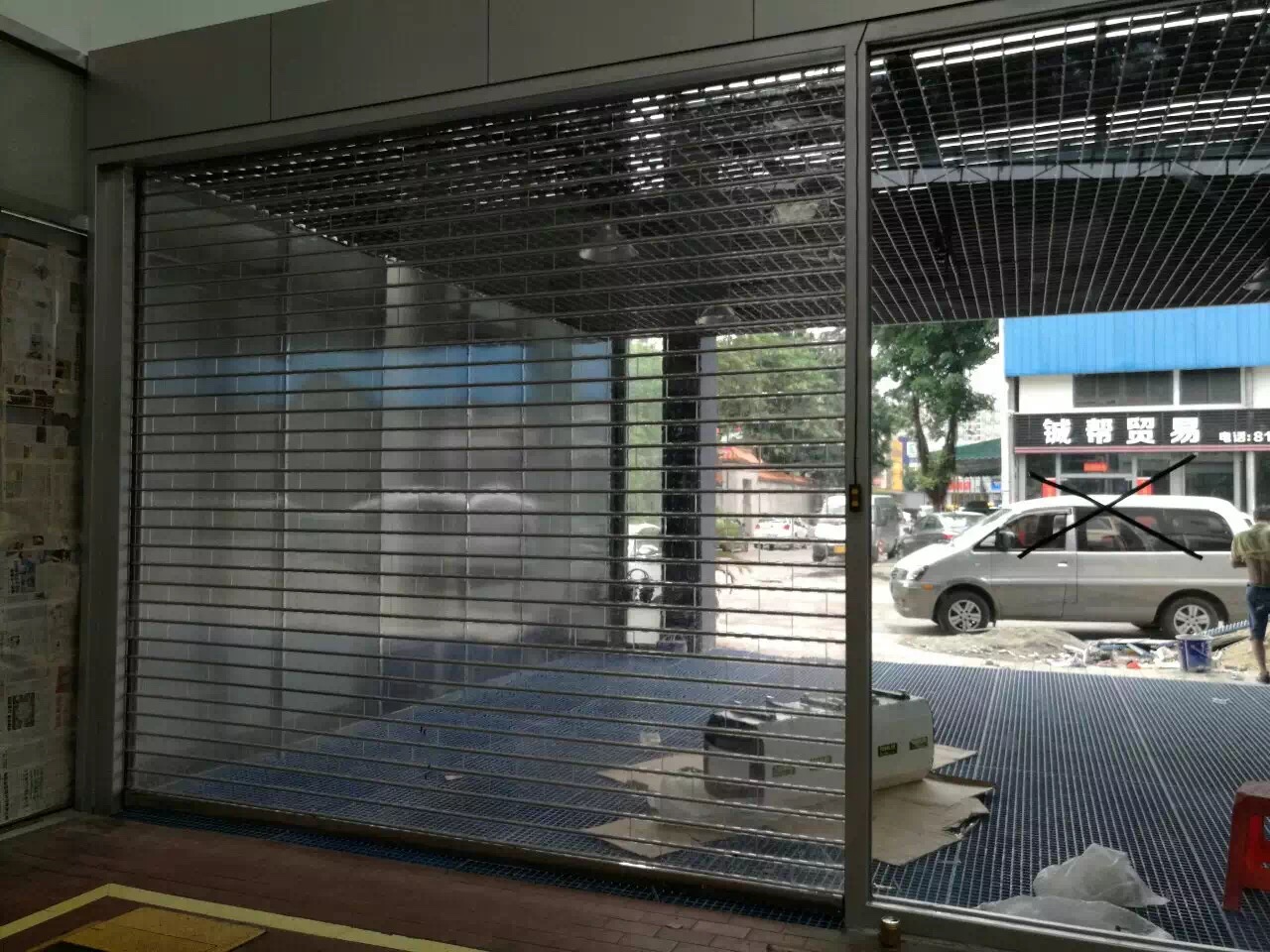 Auto Vertical Rolling Shutters Transparent Plastic Polycarbinate Roller ...