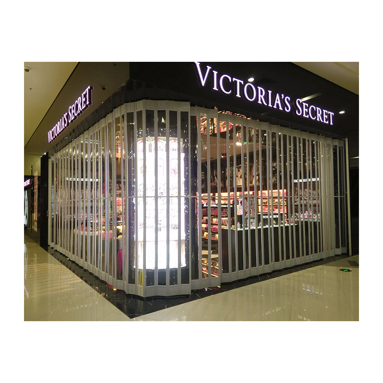 Commerial Shop Slide Shutter Custom Clear Plastic Sliding Folding ...