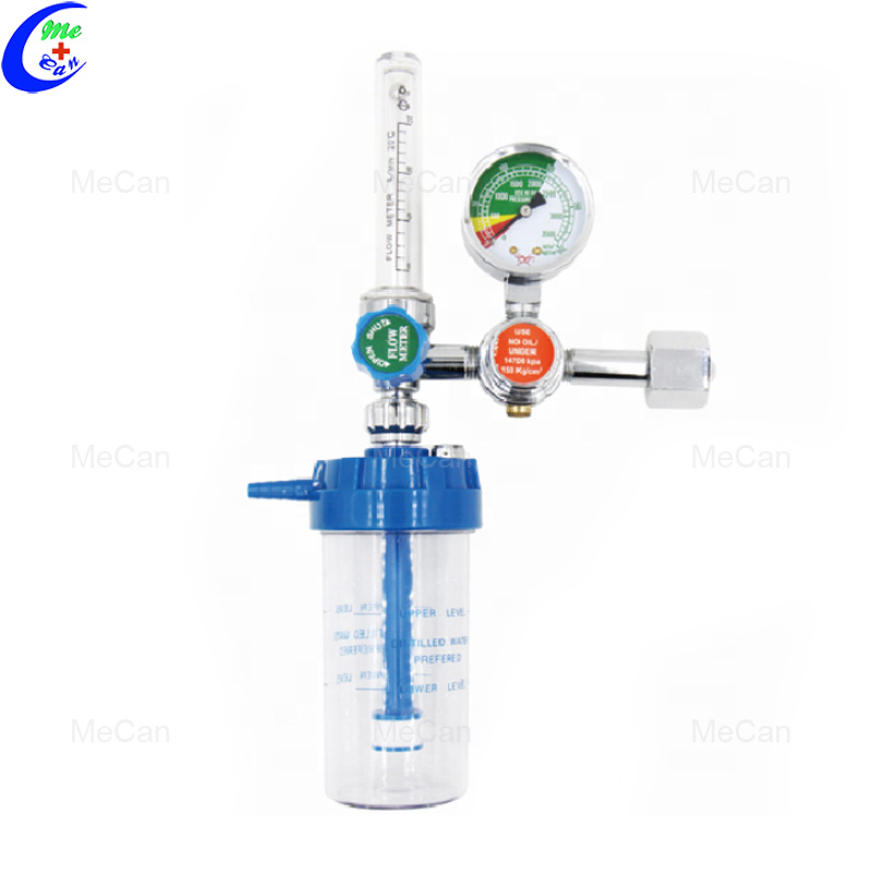 Hospital Brass Oxygen Flowmeter with Humidifier supplier | Mecan