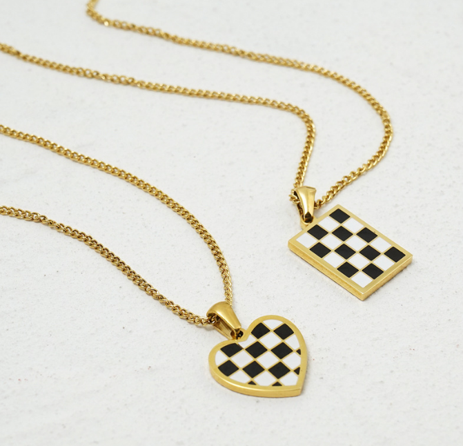 The Central Storm Of Fashion Checkerboard Jewelry Design