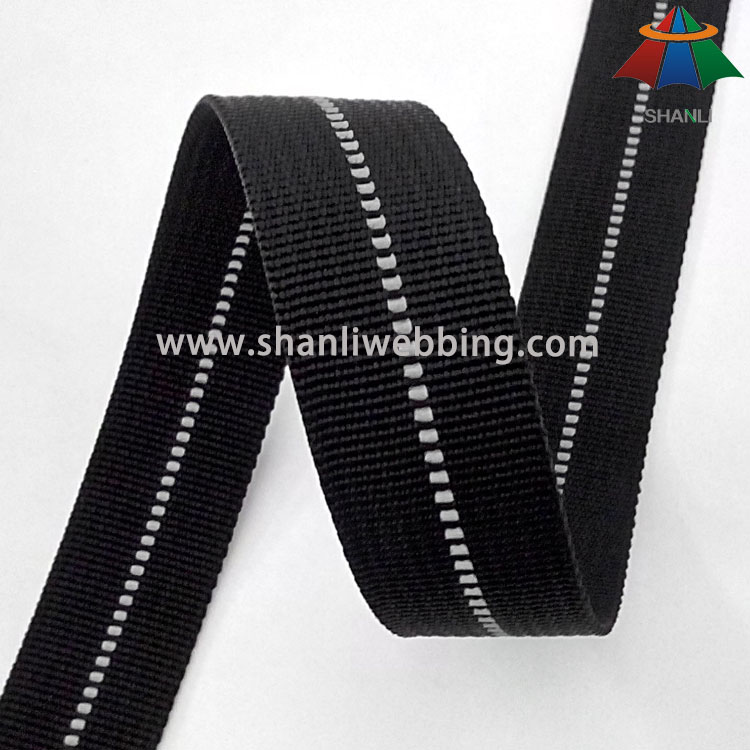 25mm High Visibility PP Reflective Webbing for Clothing and Bags
