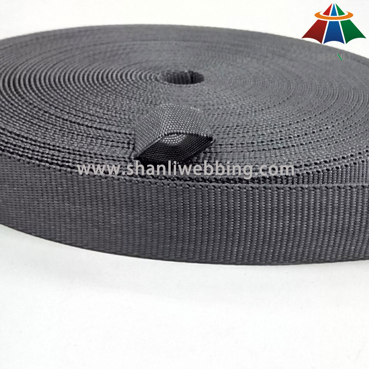 16mm Grey Tubular Nylon Webbing
