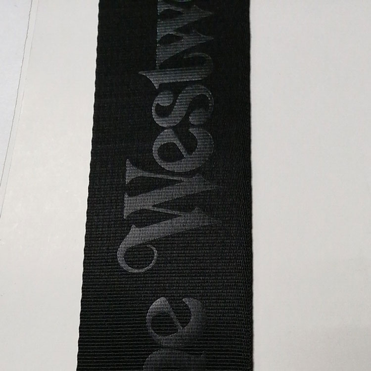 5CM Embossed Nylon Webbing Black