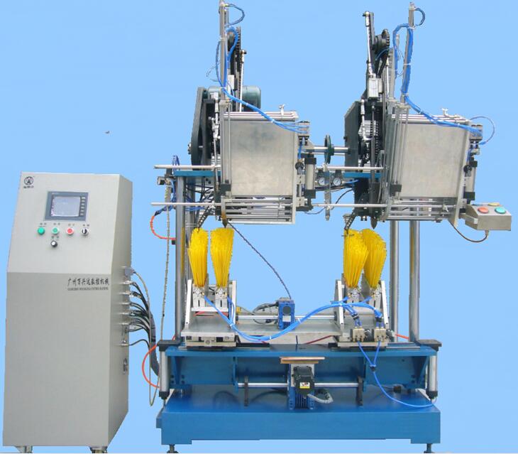 4-Axis 2-Head Broom Tufting Machine WXD-4A2H02 for Making Brooms