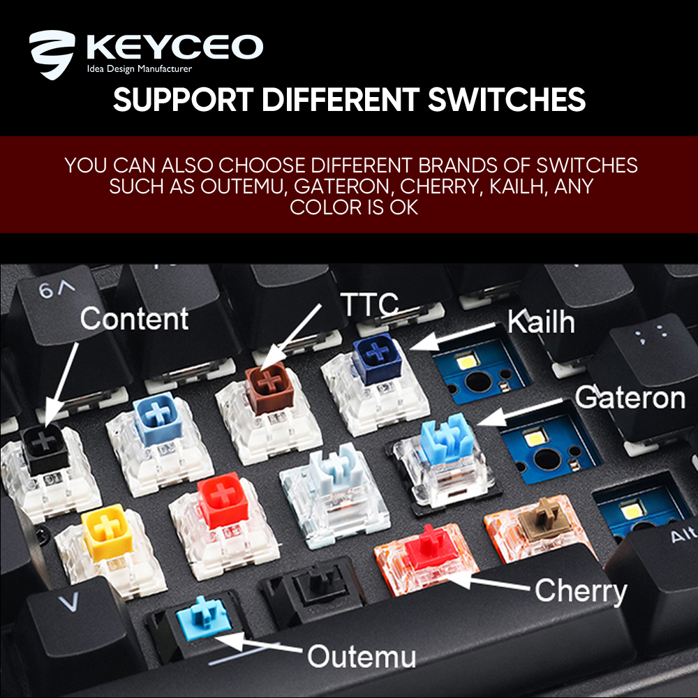 KY-MK92 RGB Wireless Gaming Mechanical Keyboard - Keyceo