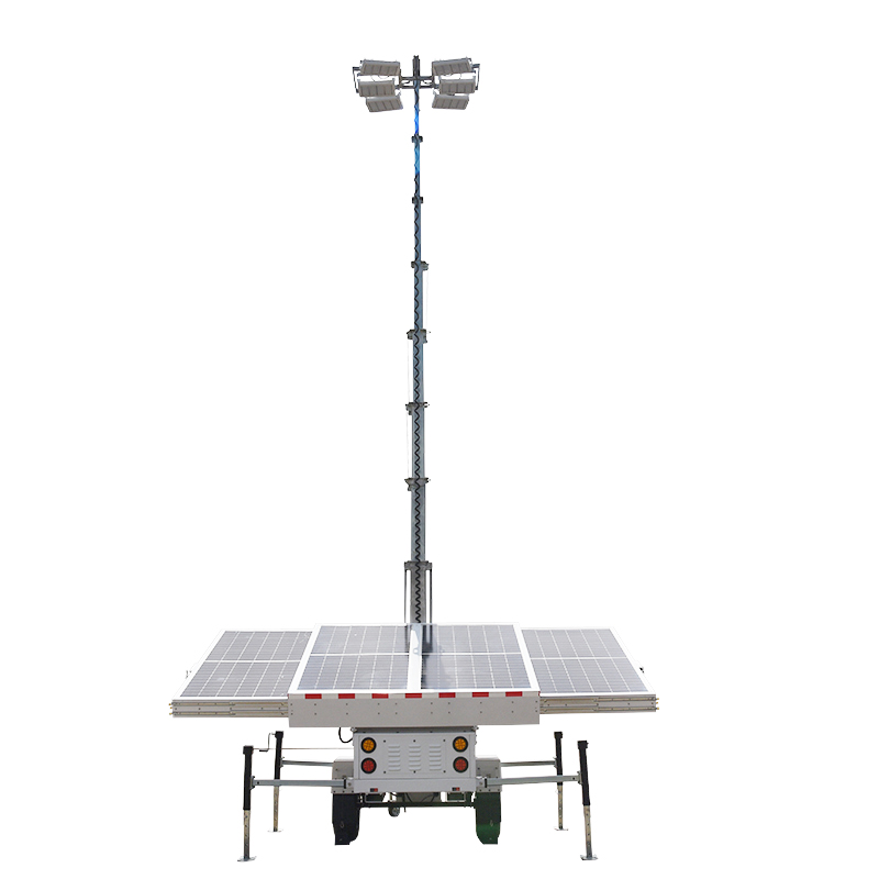 Military Grade Solar Light Tower Solar Power Light Tower Mobile Solar ...