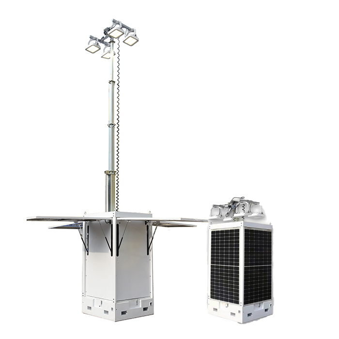 Portable Solar Tower Light Mobile LED Light Tower For Outdoor - BIGLUX