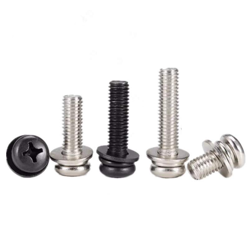 GB9074.8 Cross Recessed Small Pan Head Screw,Single Coil Spring Lock ...