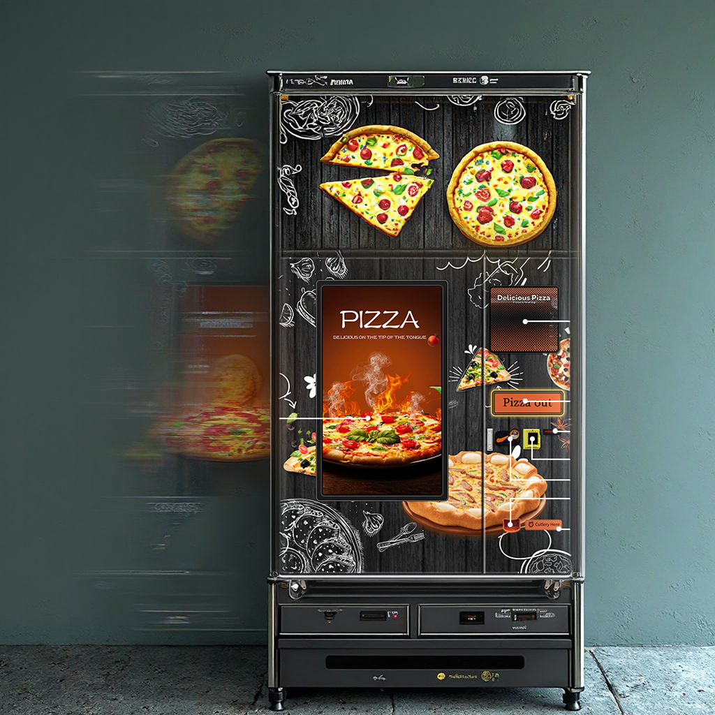 Pizza Vending Machine with Heat System Video Demonstration 2 | Hongzhou ...