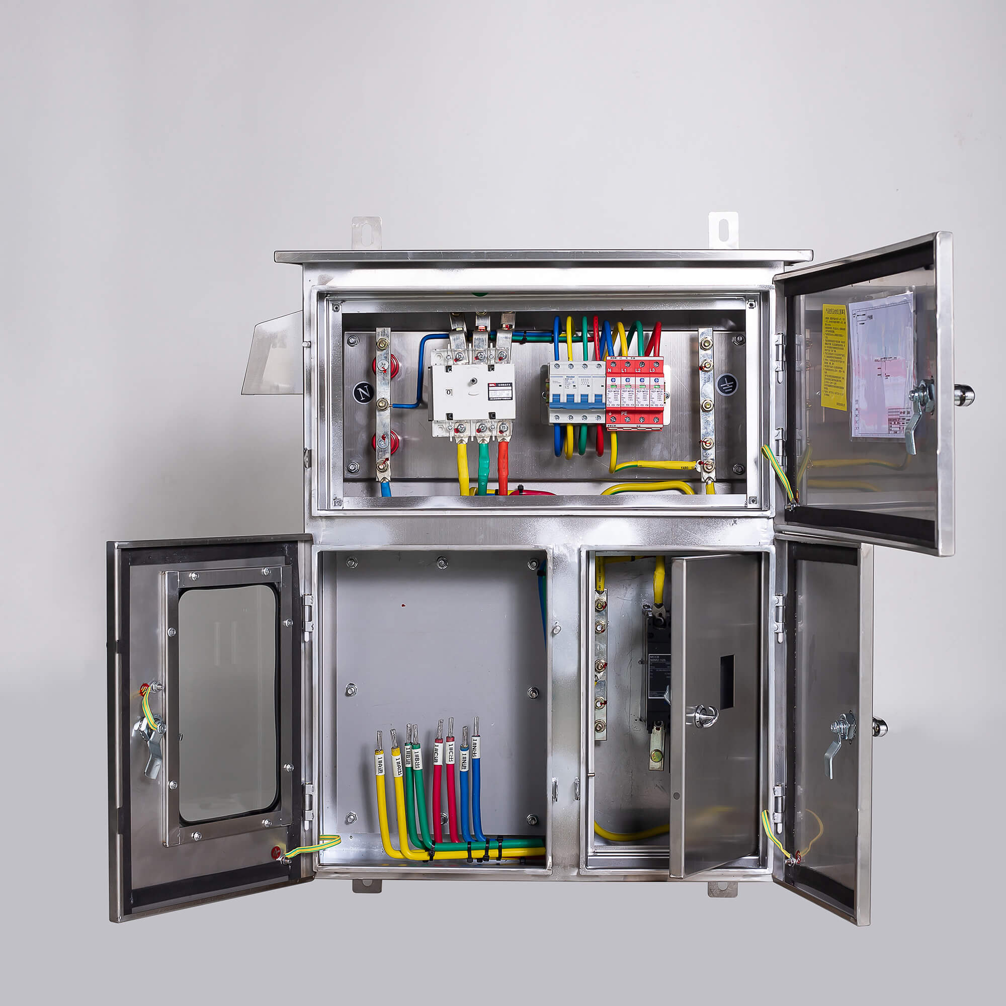 Electric Distribution Box 3 Phase 220v Power Distribution Box Ac Power ...