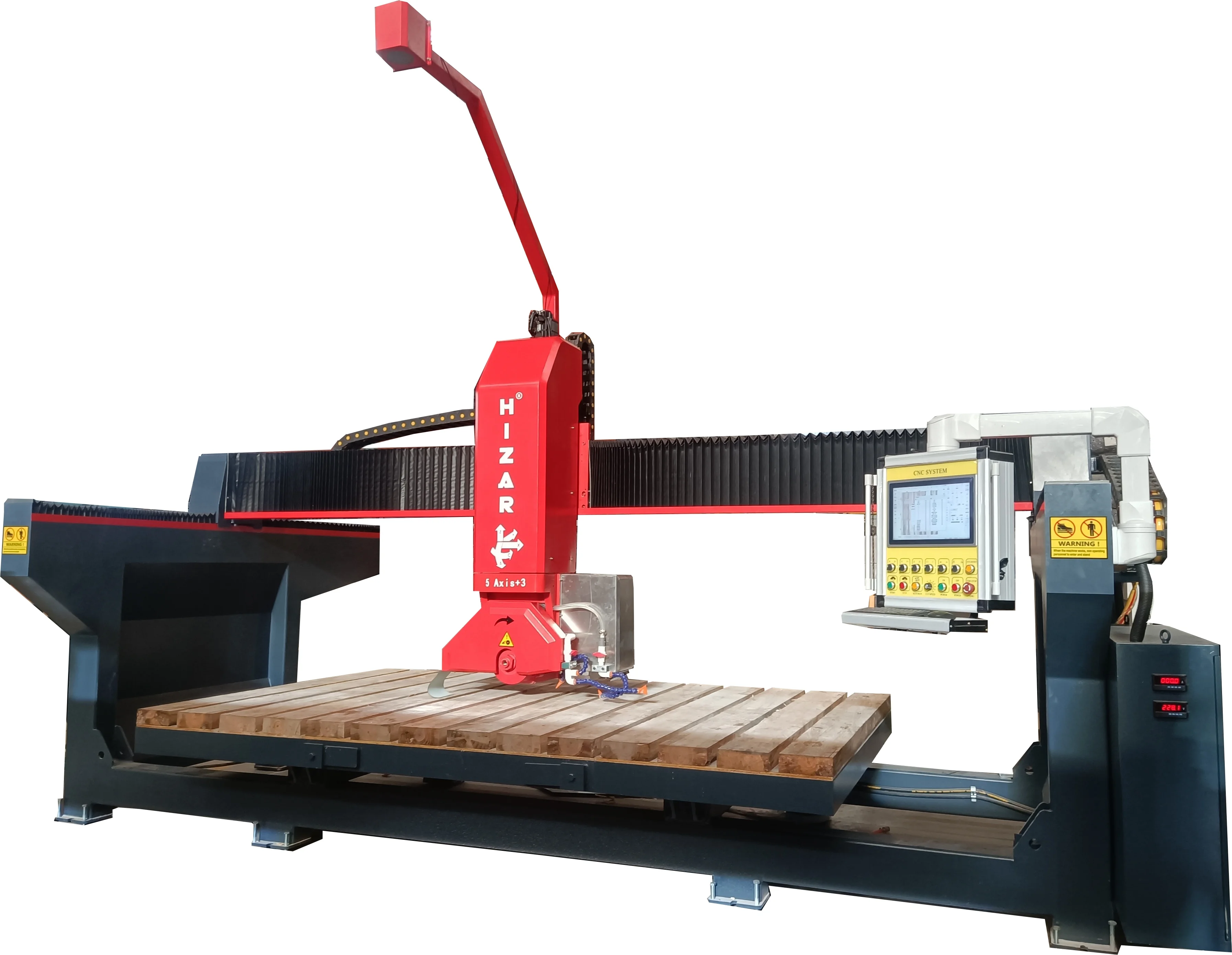 HQQ-5PLUS Hizar 5-axis Bridge Saw CNC Slab Cutting Machine | Stone ...