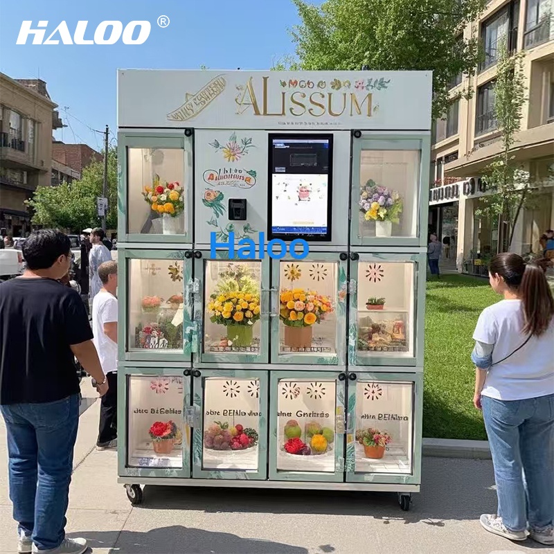 Haloo Maquina Expendedora De Flores Self Service Touch Screen Outdoor ...