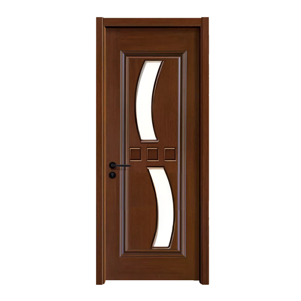 Factory Price Polymer Soundproof Flush Solid Wood Door Front Entry Interior