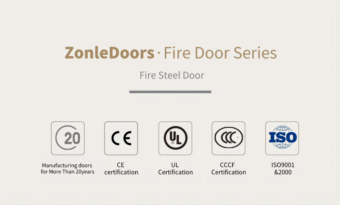 Factory Price 60 Min UL Steel Fire Rated Doors Emergency Fire Exit Fire ...