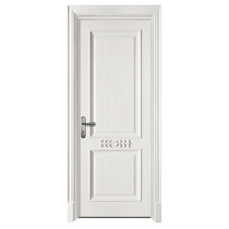 Wooden Doors with Frames White Interior Waterproof Solid Wood Single Door