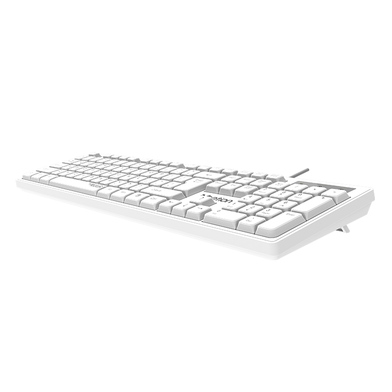 USB STANDARD WIRED KEYBOARD WHITE - Meetion