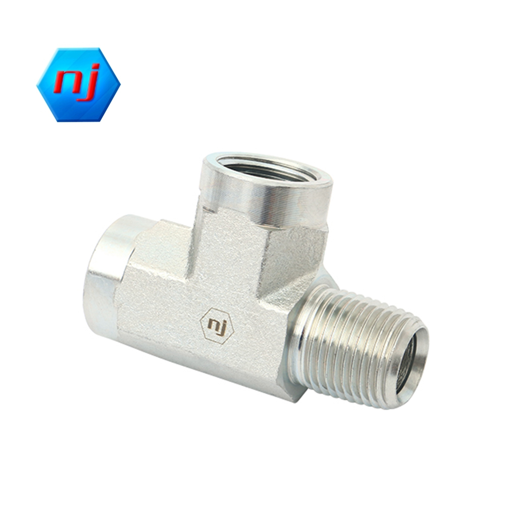 Male NPT- Female NPT-Female NPT Street Tee Hydraulic Adapter 5602