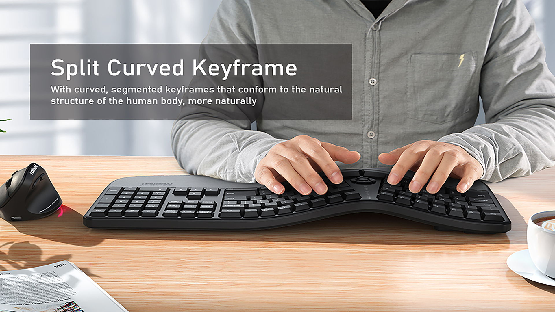 Save Big on Meetion Wireless Ergonomic Keyboard