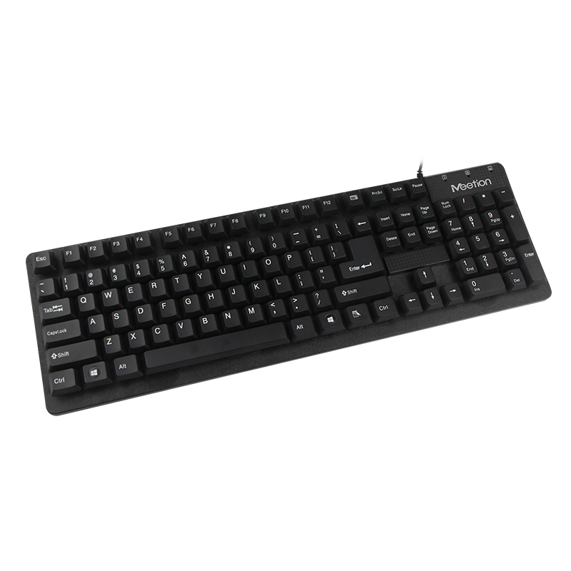USB Black Standard Corded Keyboard K202 - Meetion