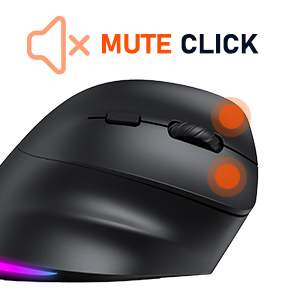 Right-Handed Ergonomic Wireless Mouse - Meetion