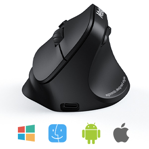 Right-Handed Ergonomic Wireless Mouse - Meetion
