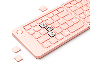Pink Foldable Keyboard and Mouse - Meetion