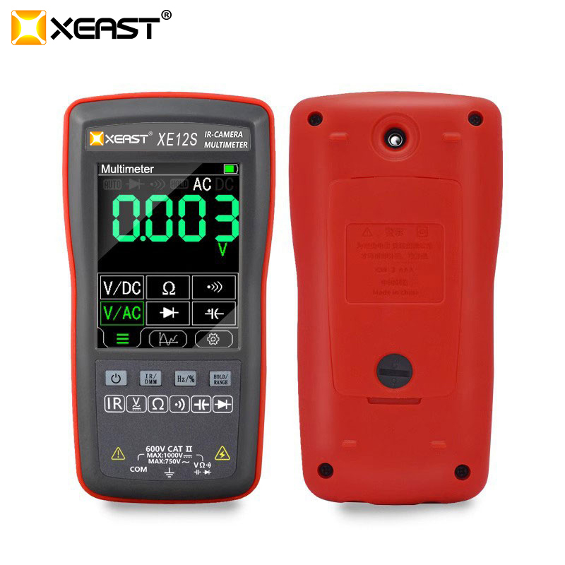 XEAST 2 in 1 Thermal Imager Multimeter 2.8 Inch Touch Screen Electric ...