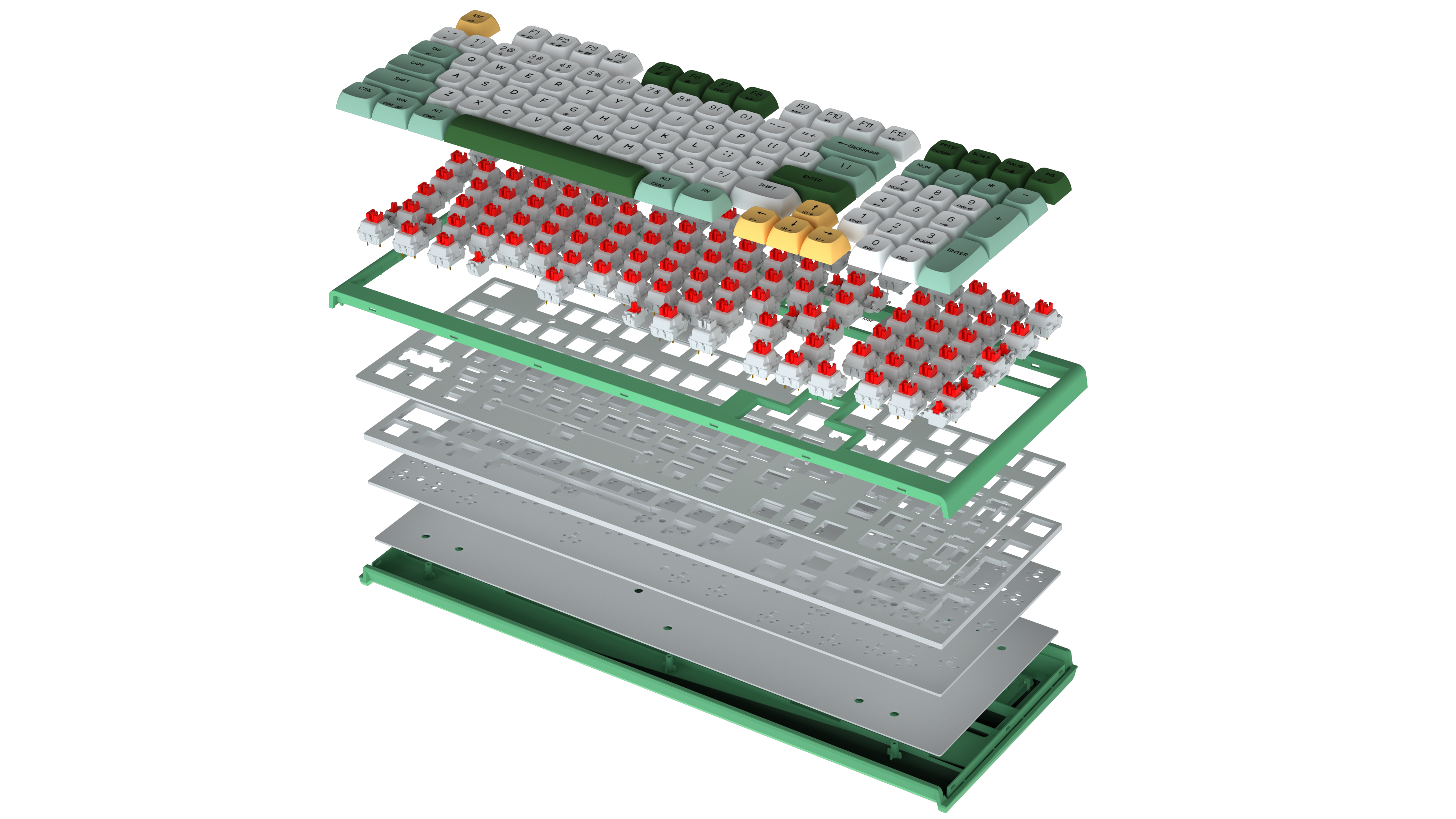 97 Keys DIY Wireless Keyboard Kit - Meetion