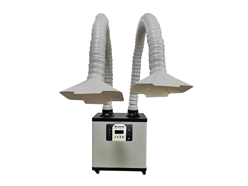 Solder Fume Extractor Cleanroom Double Arm Welding Smoke Extractor ...