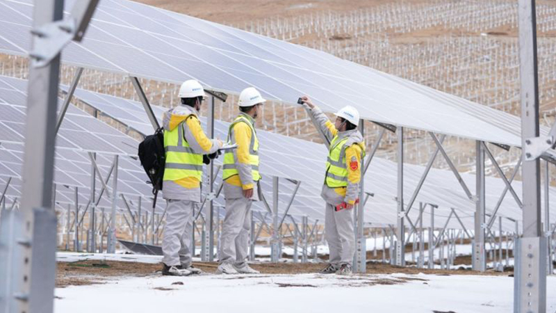 The Construction Site of the Kela Photovoltaic Power Station of the ...