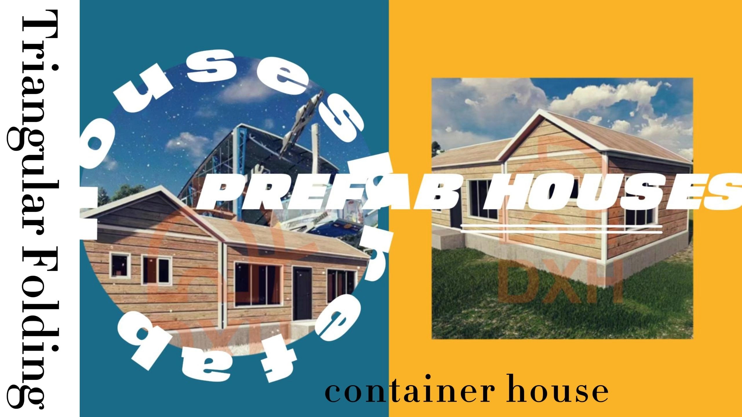 Space-Saving Triangular Folding Container House: Innovative, Portable ...