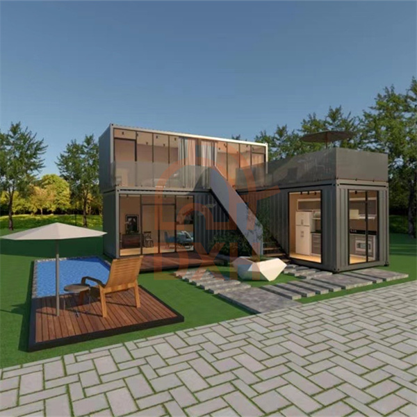 Modern Two-Storey Container House with Rooftop Terrace - DXH