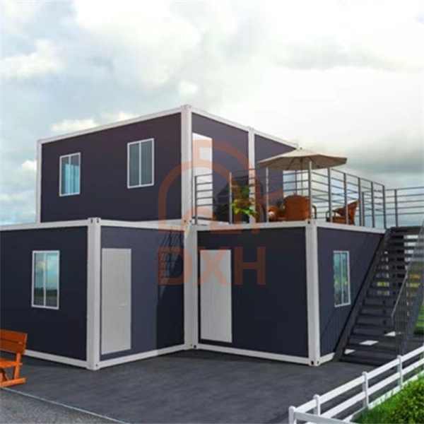 Modern Two-Storey Container House with Rooftop Terrace - DXH