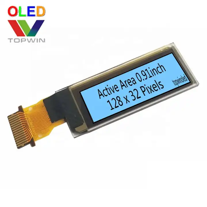 0.91inch Oled Display Screen 128x32 Driver IC SSD1306 I2C| TOPWIN