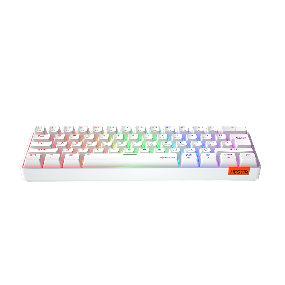 WHITE 60% GAMING KEYBOARD - Meetion