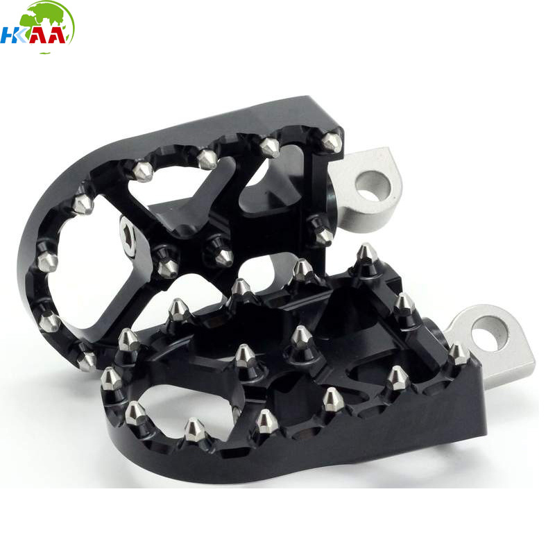 CNC Machined 6061-T6 Aluminum Raw Finish HD Motorcycle Platform Foot Pegs