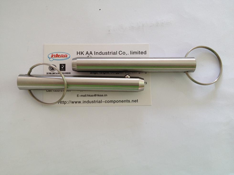 Galvanized Steel Trailer Self-Locking Hitch Pin with Ring