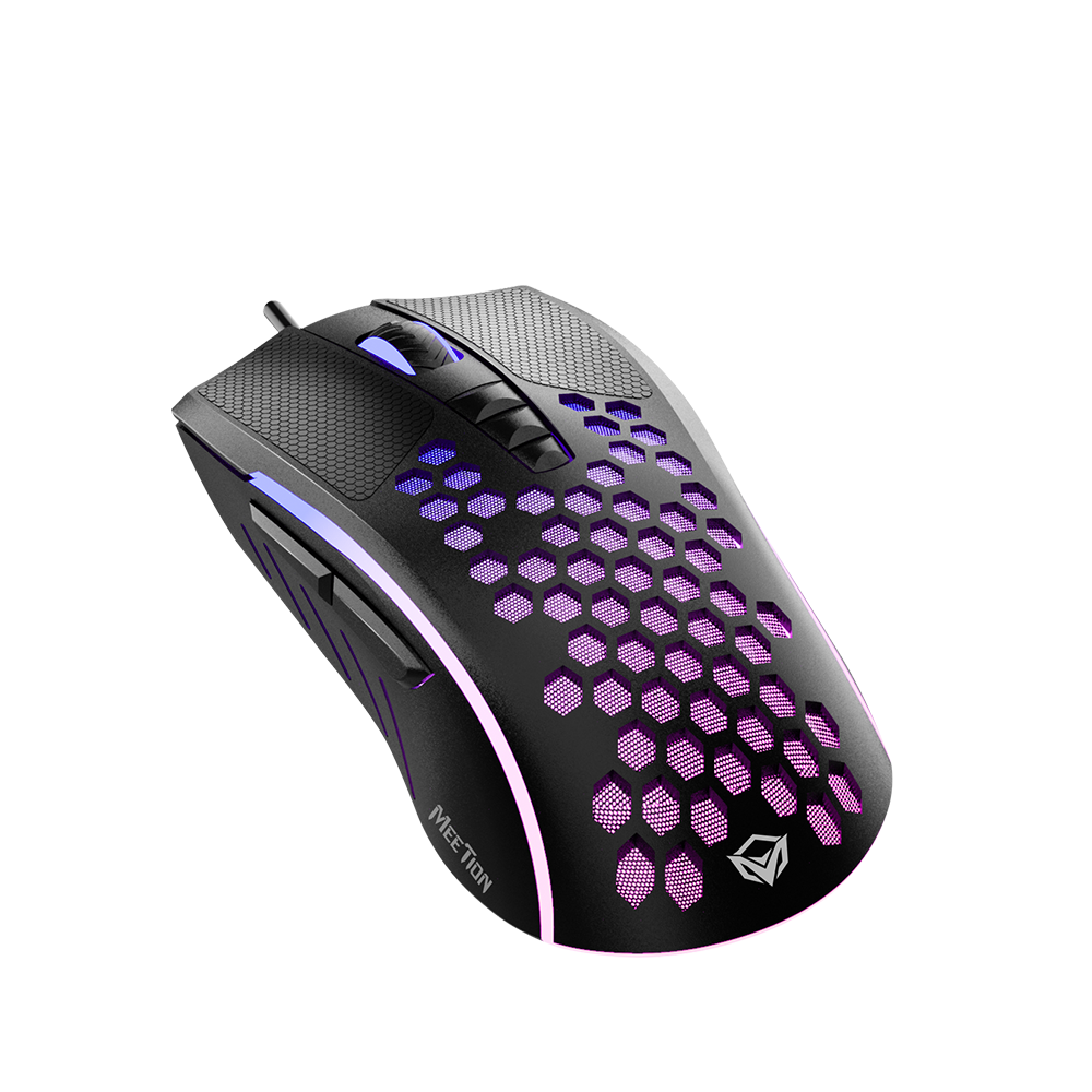 Meetion Best Lightest Lightweight Honeycomb Gaming Mouse GM015 | Meetion
