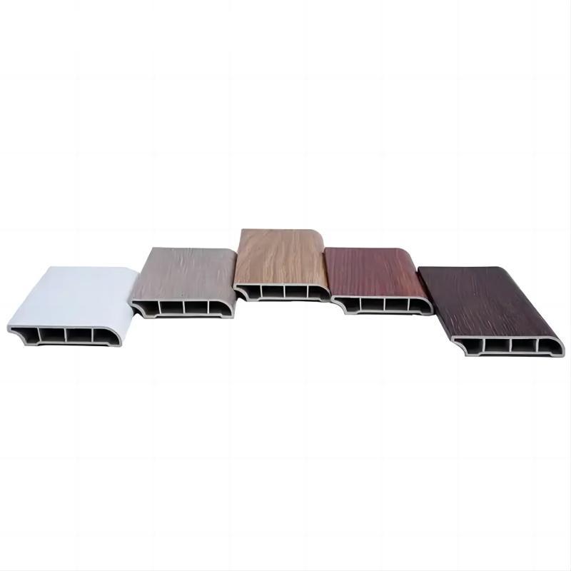 PVC/HDF/MDF/Plastic/SPC/PS Skirting Flooring Accessory Laminate Floor ...