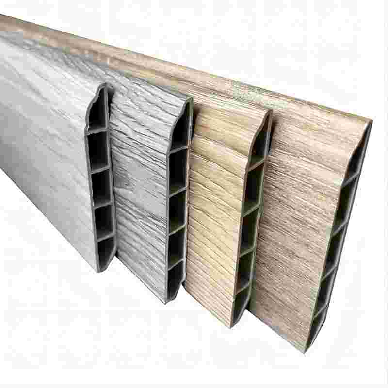 PVC/HDF/MDF/Plastic/SPC/PS Skirting Flooring Accessory Laminate Floor ...