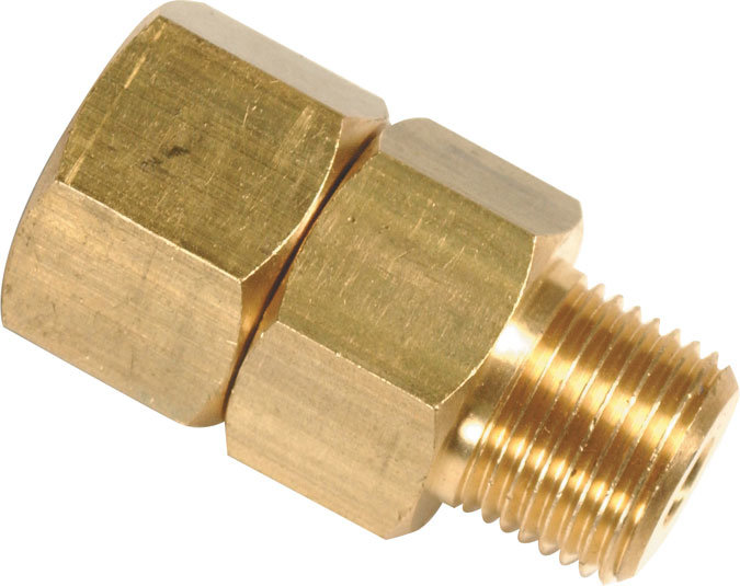 CNC Swiss Machining Brass Threaded Pneumatic Fitting