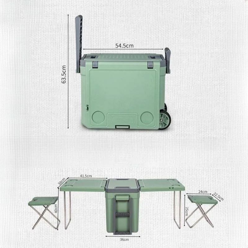 Cooler Box With Foldable Table And Chair - Longrichbar