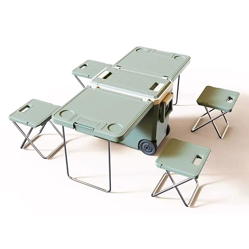 Cooler Box With Foldable Table And Chair - Longrichbar
